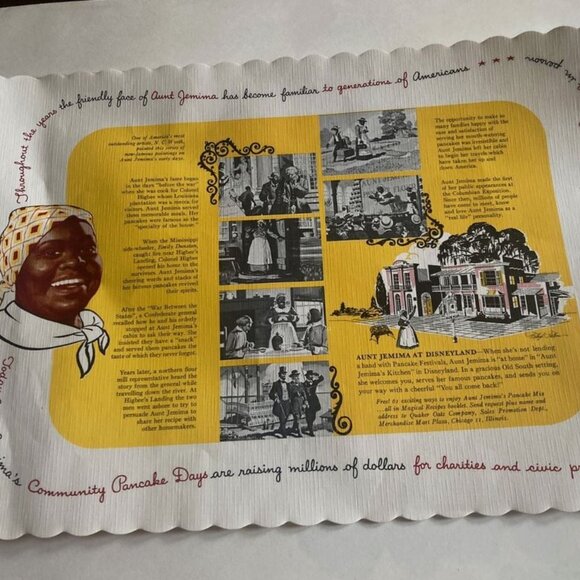 Accents | Vintage Aunt Jemima Community Pancake Days Disneyland ...